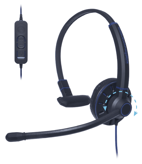 Commander-1 V2 | Universal USB Plug & Play Laptop Headset